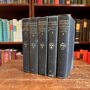 Harvard Classics Vintage Book Set: Volumes 3, 15, 16, 25, 50. 1909 ...