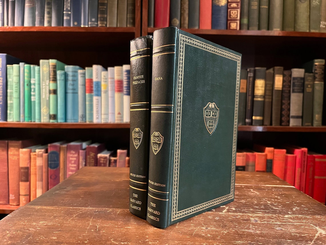 Harvard Classics Deluxe Edition Vintage Book Set. Two Books: Prefaces ...