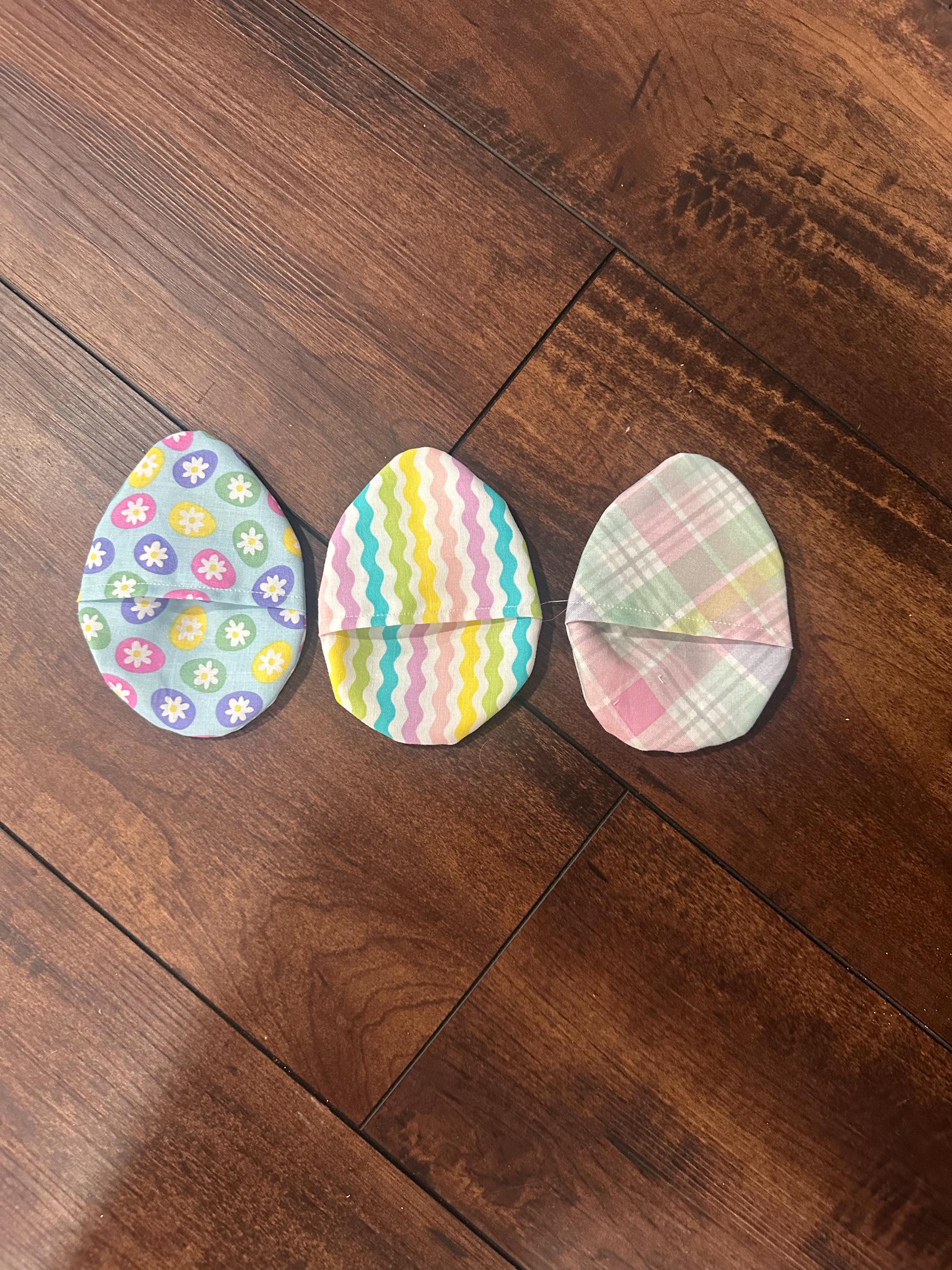 Fillable Fabric Easter Eggs, Handmade With Fillable Pockets, Eco ...