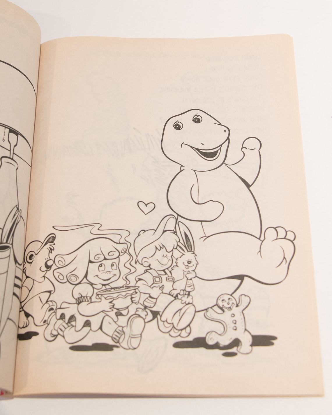 Barney the Purple Dinosaur Coloring & Activity Book | Etsy