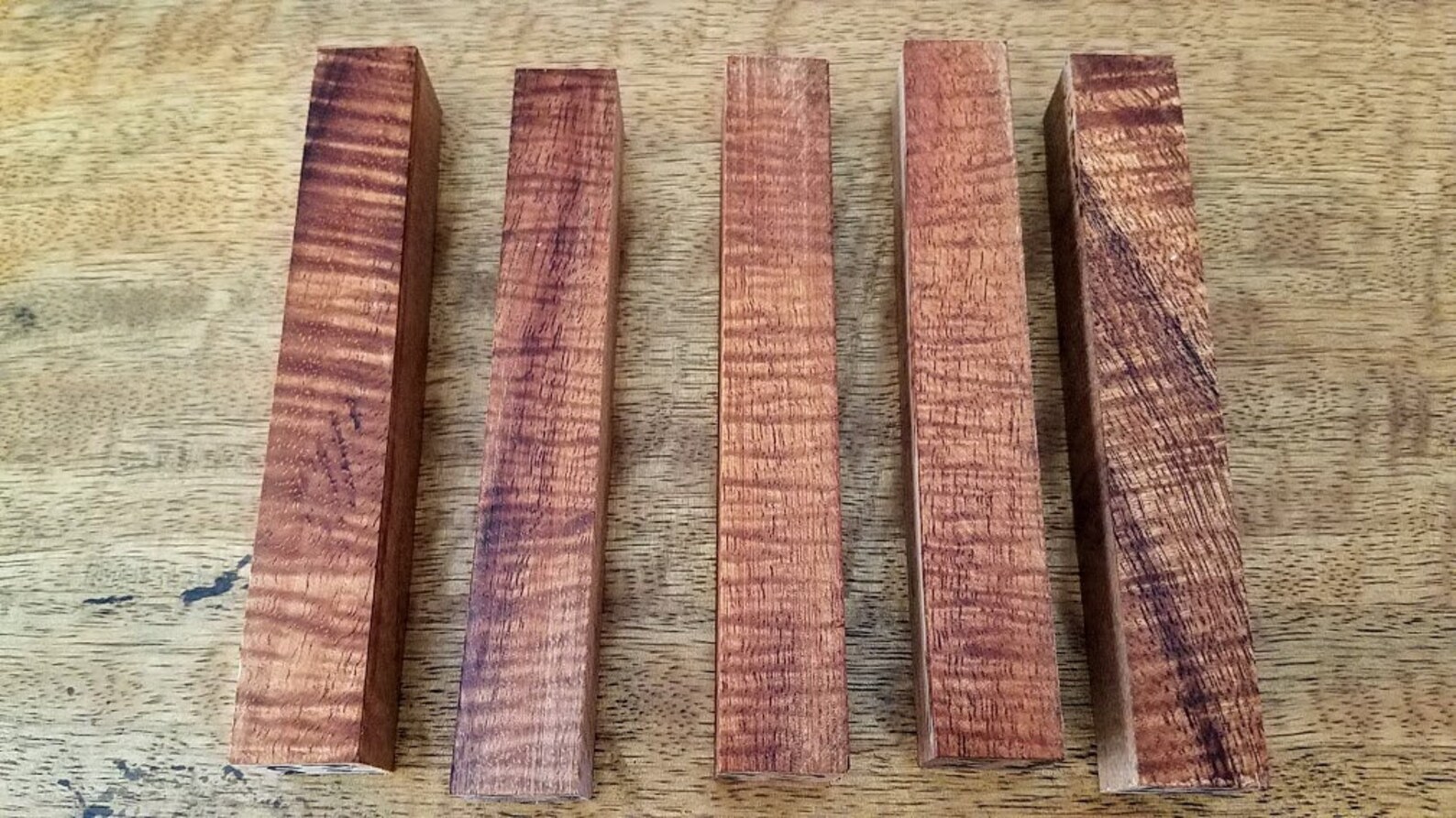 Pen Blanks Fiddleback grain Hawaiian Koa wood each | Etsy