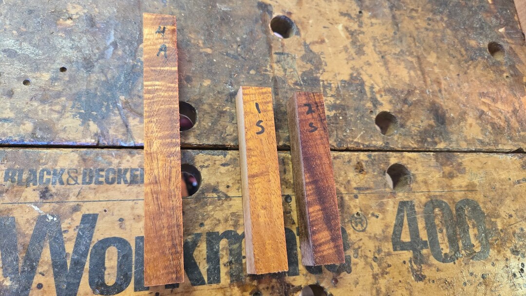 Pen Blanks Fiddleback Grain Hawaiian Koa Wood (each) - Etsy