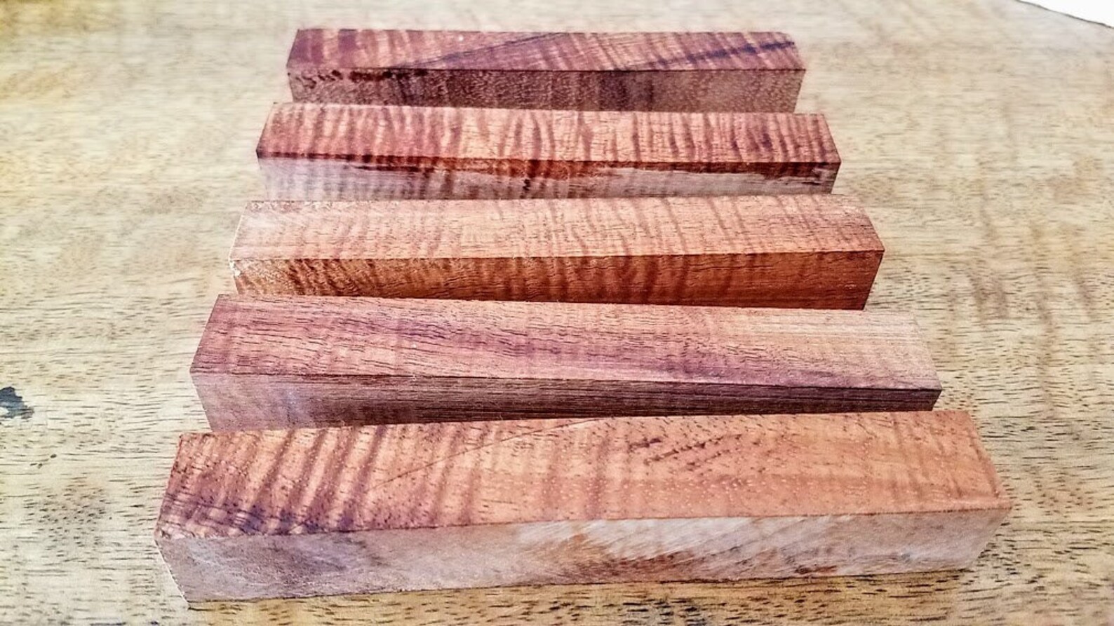 Pen Blanks Fiddleback grain Hawaiian Koa wood each | Etsy