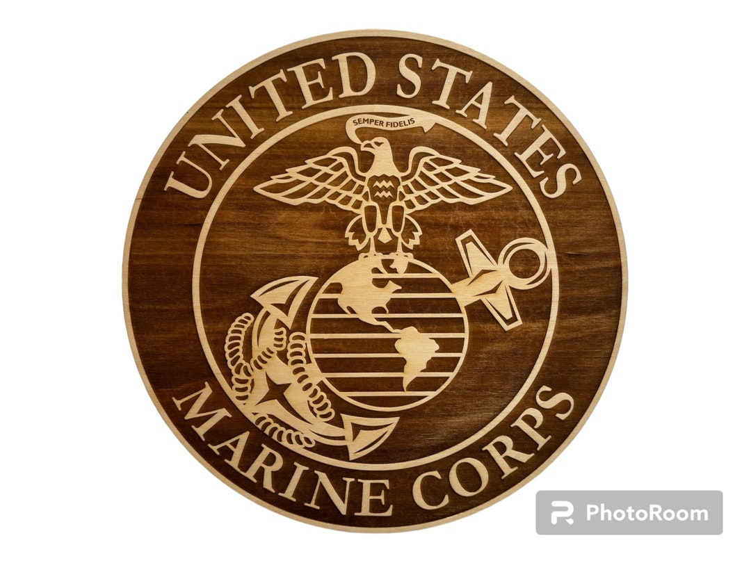Military Seal /USMC /marine Corps /military Plaque/ Marine Corps Gift ...