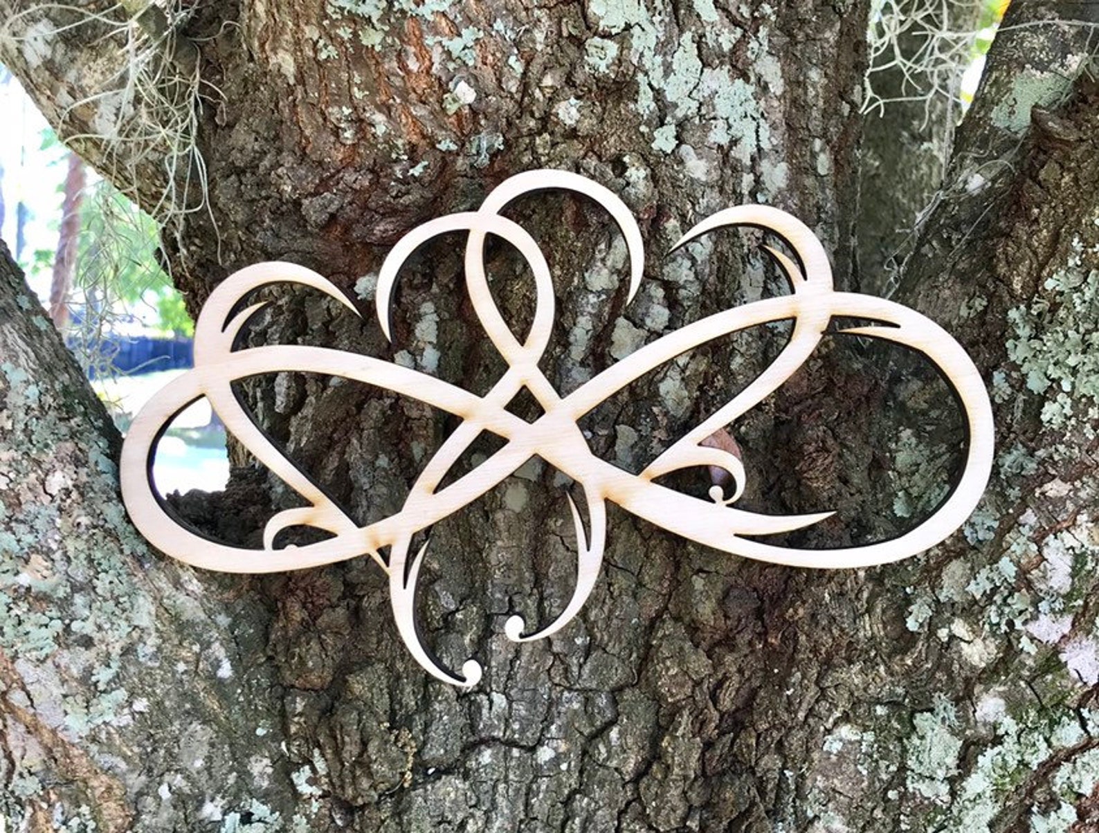 Double Infinity Heart Wood Sign/infinity Symbol/wall Art Love Infinity ...