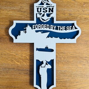 US Navy Cross: Handcrafted Baltic Birch, Bootcamp Graduation Gift - Etsy