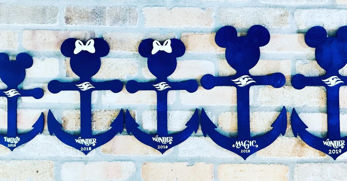 Autograph Anchor-Disney Cruise Anchor Painted Wooden | Etsy