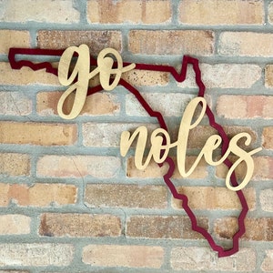 Go Noles Door Hanger,florida, Football Wreath, College Football Wreath ...