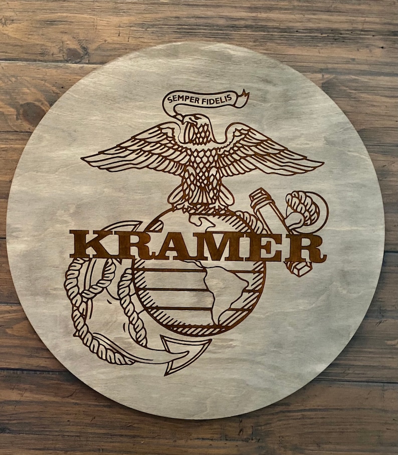 Personalized USMC Wooden Plaque: Marine Corps Gift - Etsy