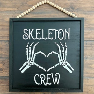 Halloween Sign/skeleton Sign/ Halloween Décor /halloween Sign/ Skeleton ...