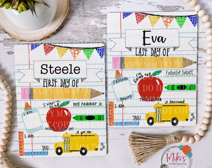 Girl Back to School Board, Girls Back to School Board, Last Day of ...