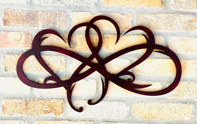 Double Infinity Heart Wood Sign/infinity Symbol/wall Art Love - Etsy
