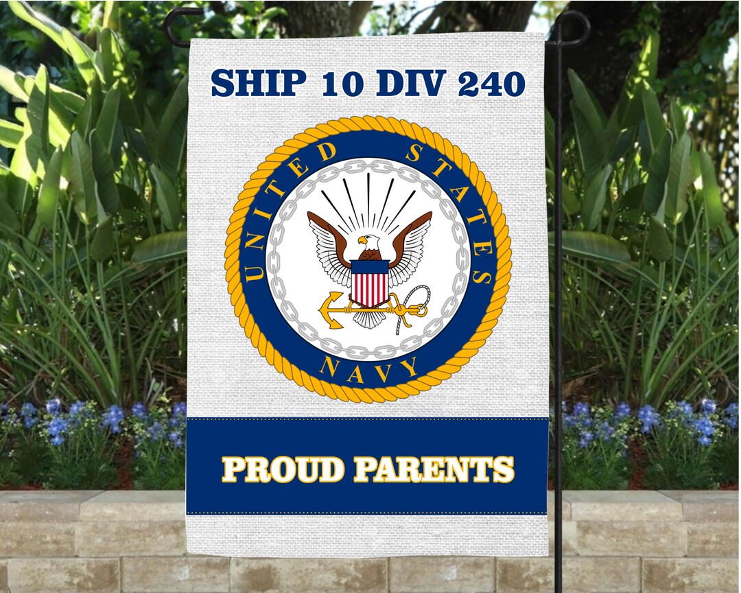 Personalized Navy Flag/navy Garden Flag/navy Door Decor/pir Navy ...