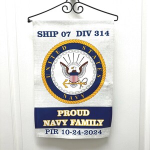 Personalized Navy Flag/navy Garden Flag/navy Door Decor/pir Navy ...