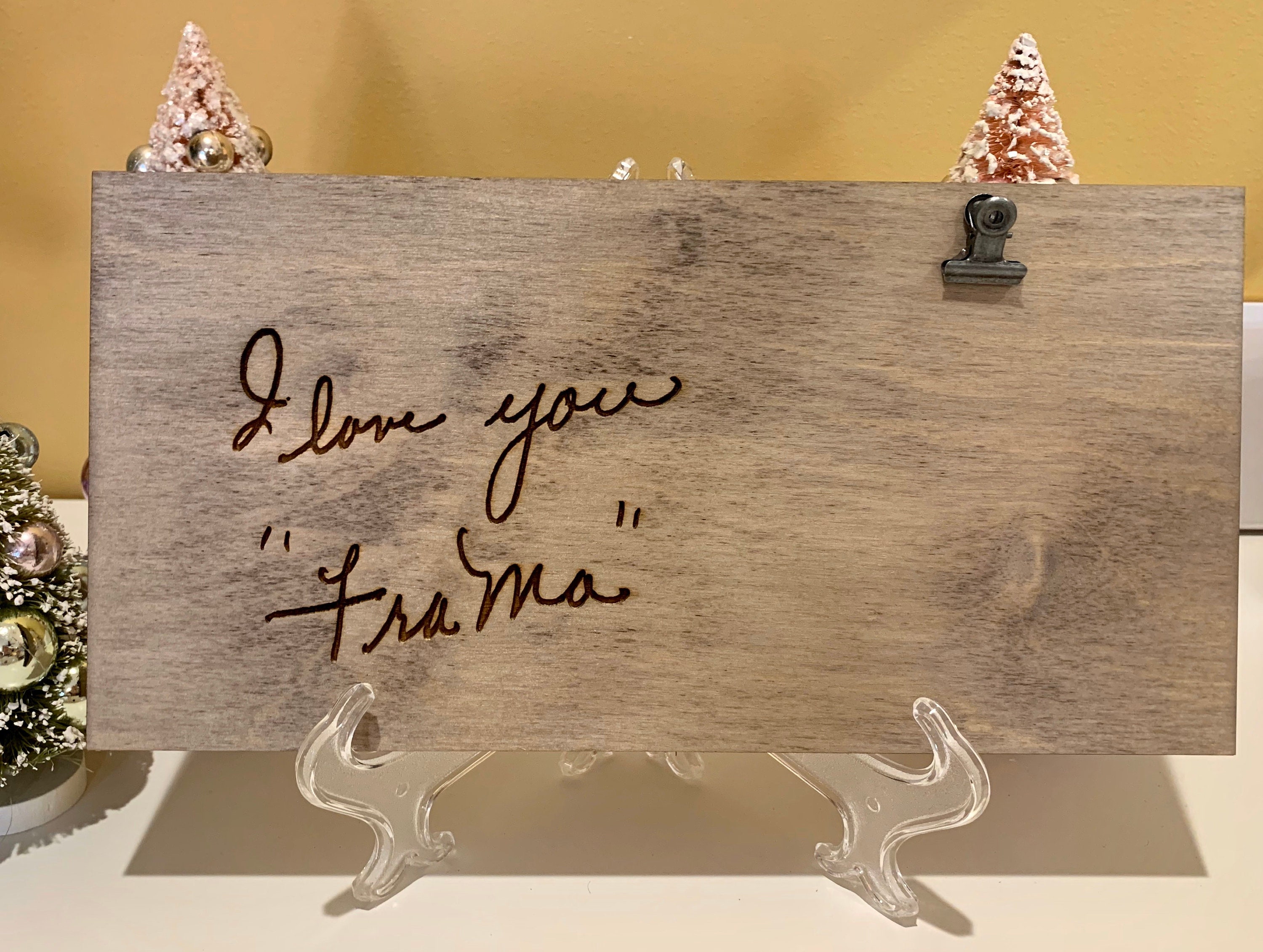 Handwritten Heirloom/Custom Engraved Sign/Keepsake Handwritten | Etsy