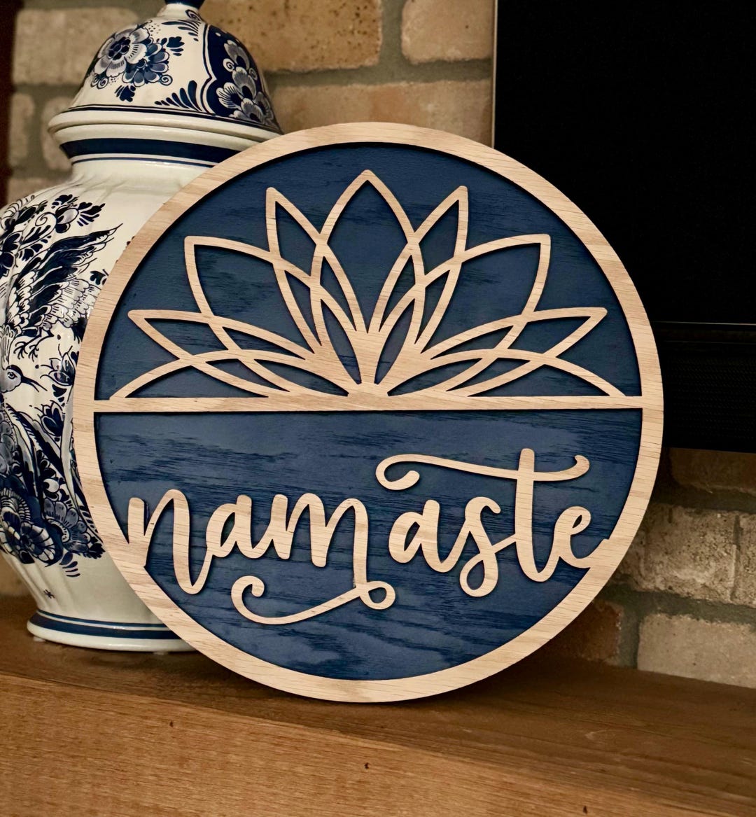 Namaste Sign / Yoga Studio Decor / Nasmaste Wall Art / Namaste Decor ...