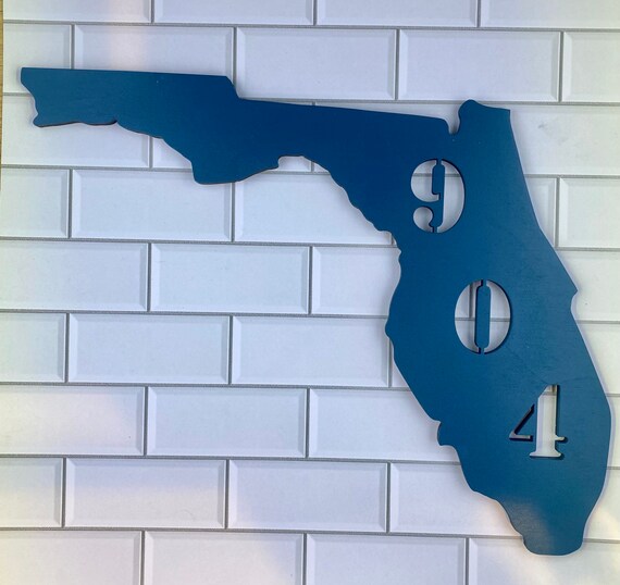 Florida State Wall Art / Florida State Wall Decor / Florida - Etsy