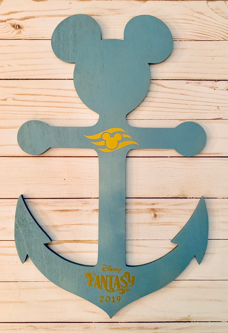 Autograph Anchor-Disney Cruise Anchor Painted Wooden | Etsy