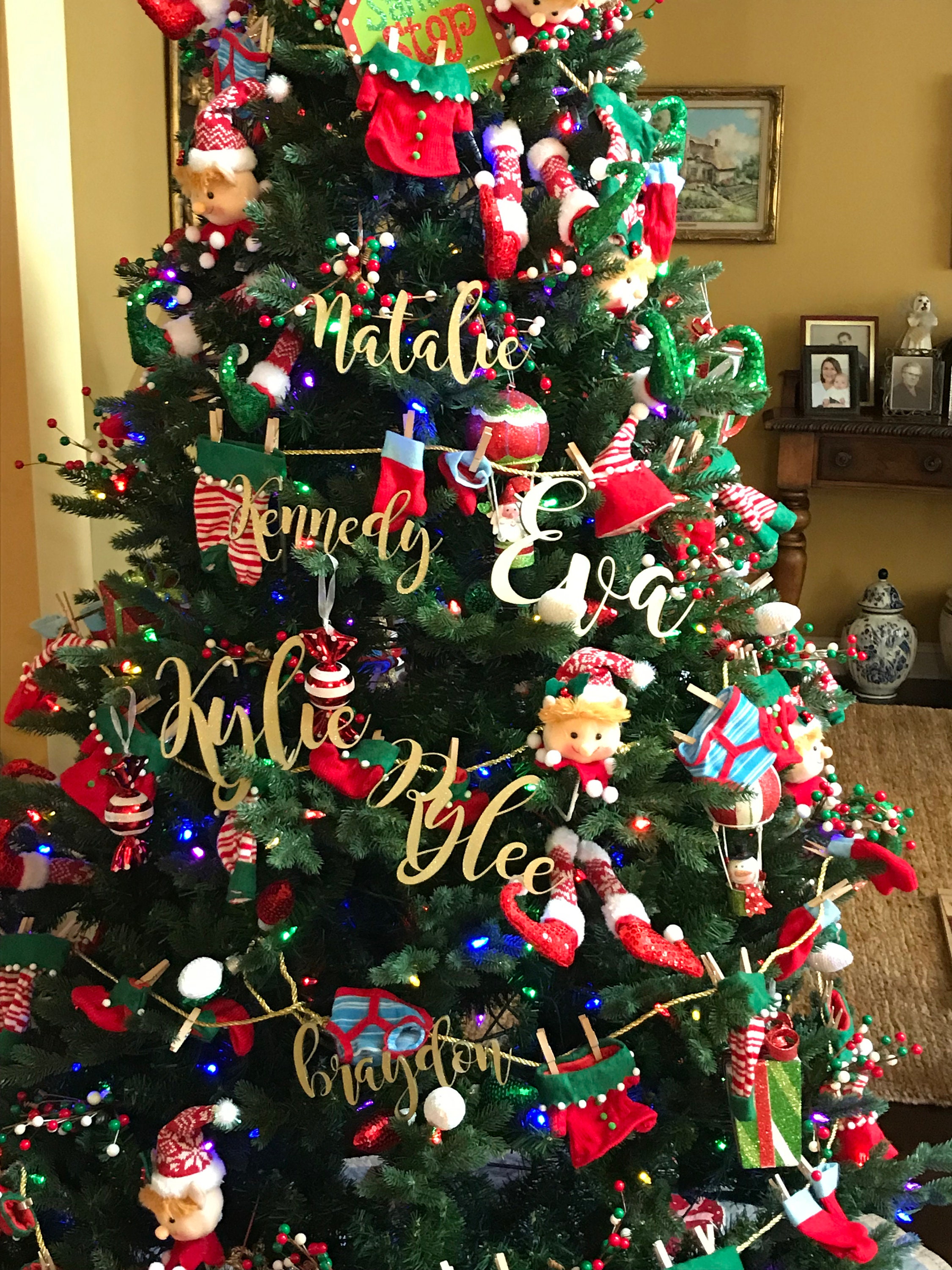 Custom Name Ornament for Christmas Tree/christmas Tree Name | Etsy