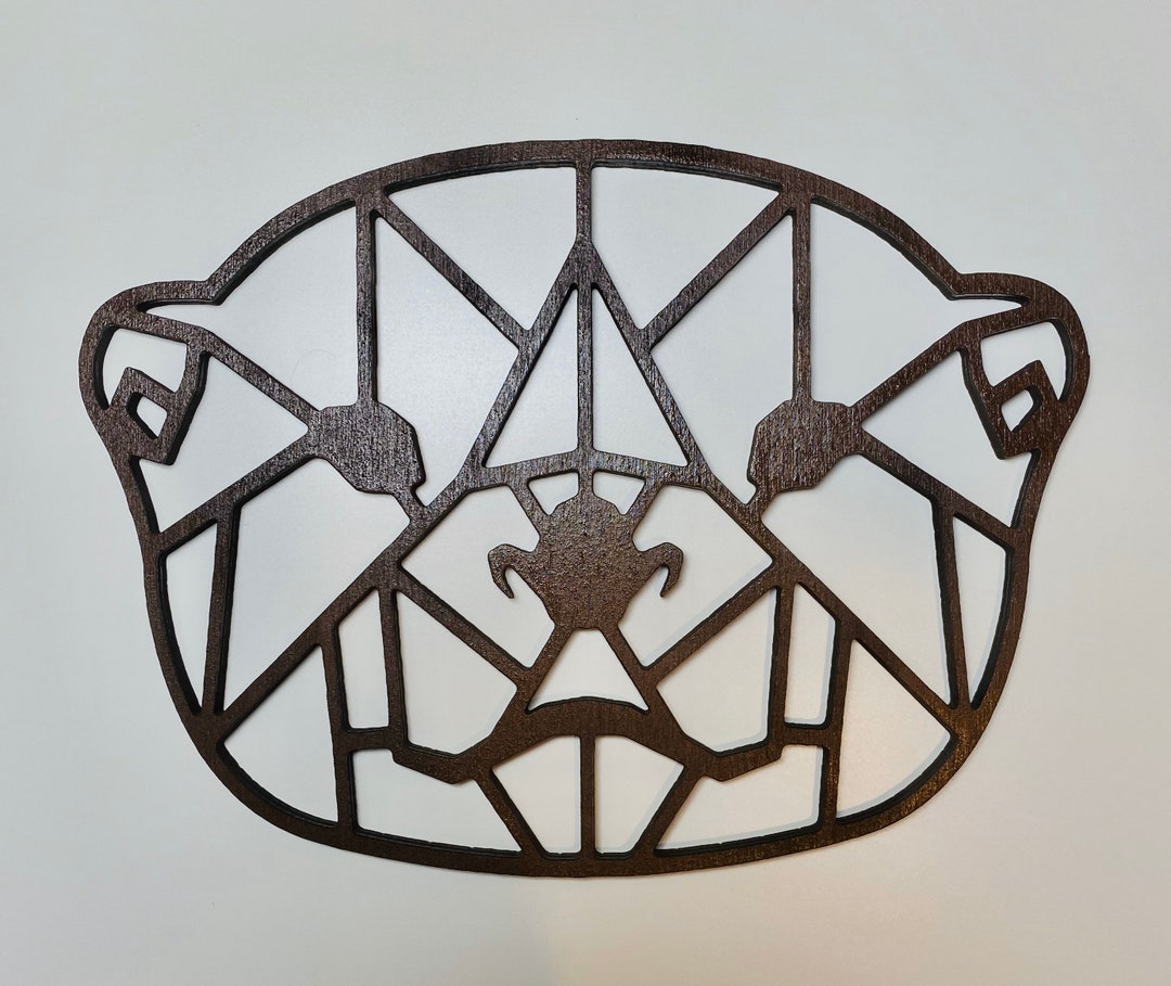 Geometric Otter Head Wooden Wall Art - Nursery Decor - Etsy