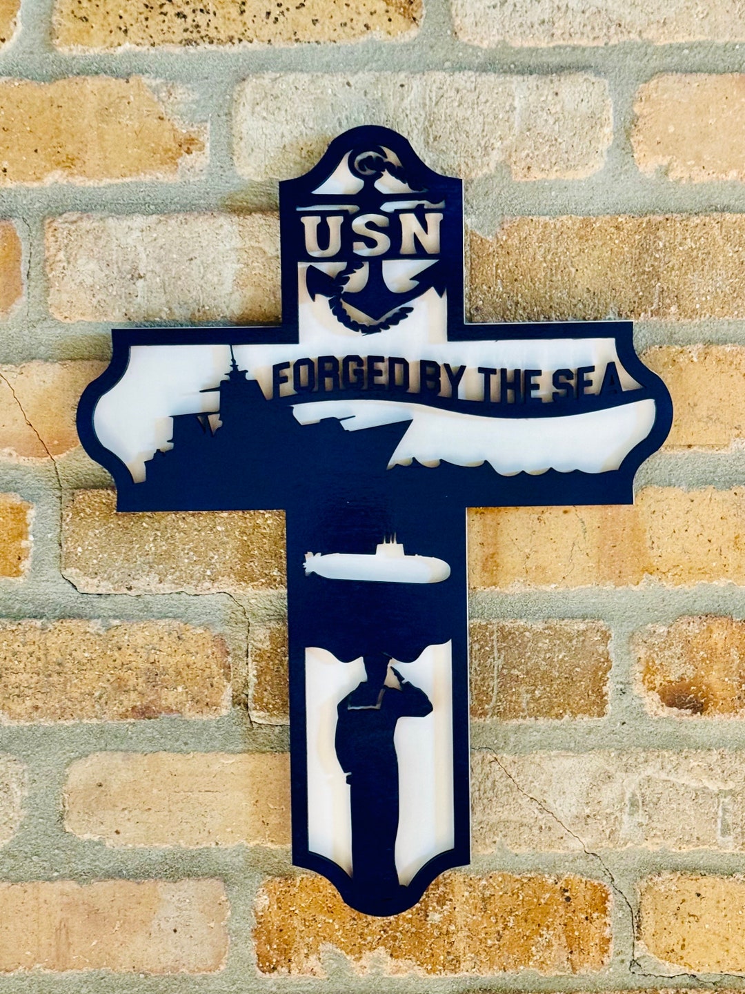 US Navy Cross: Handcrafted Baltic Birch, Bootcamp Graduation Gift - Etsy