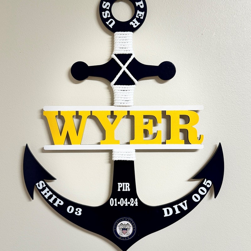 Yellow Anchor - Etsy