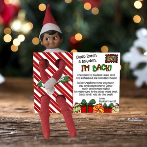 Welcome Back/ Elf/postcard/christmas Elf/christmas Elf Postcard/i'm ...