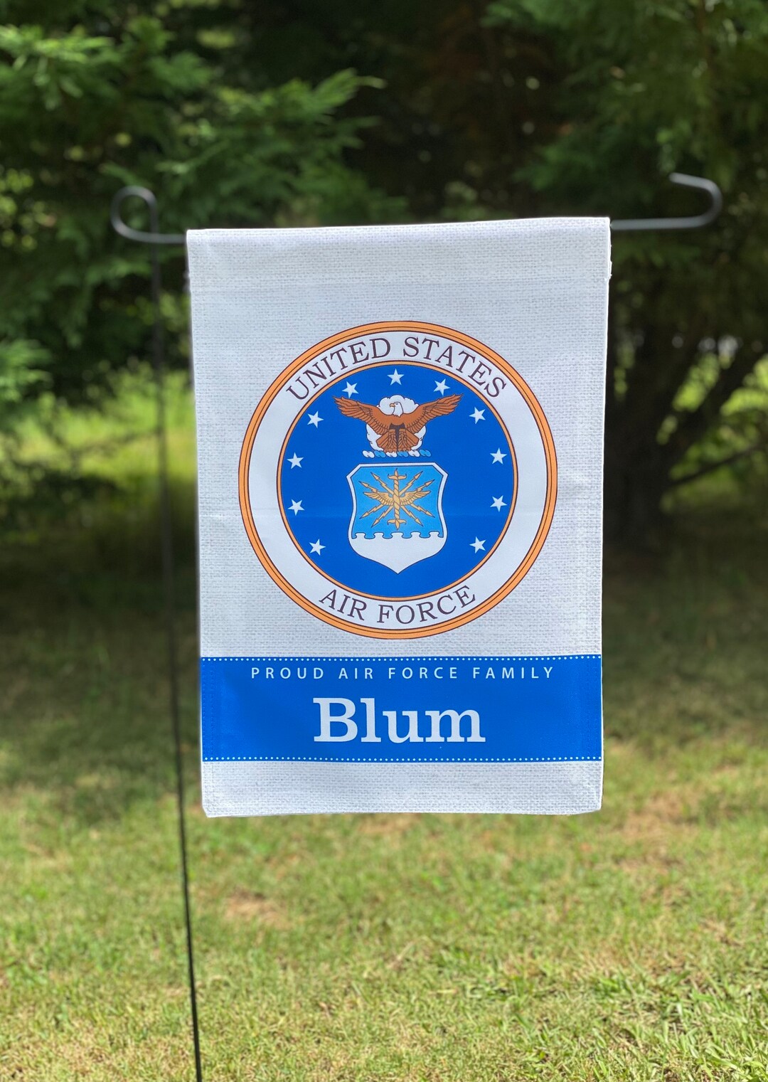 Custom U.S. Air Force Garden Flag: Personalized Military Decor - Etsy