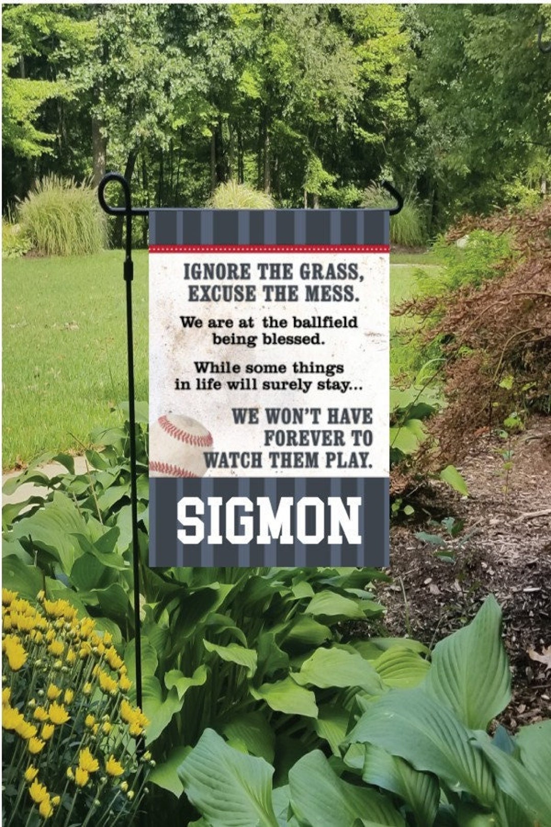 Personalized Baseball Softball Garden Flag: Custom Spring Gift for at ...