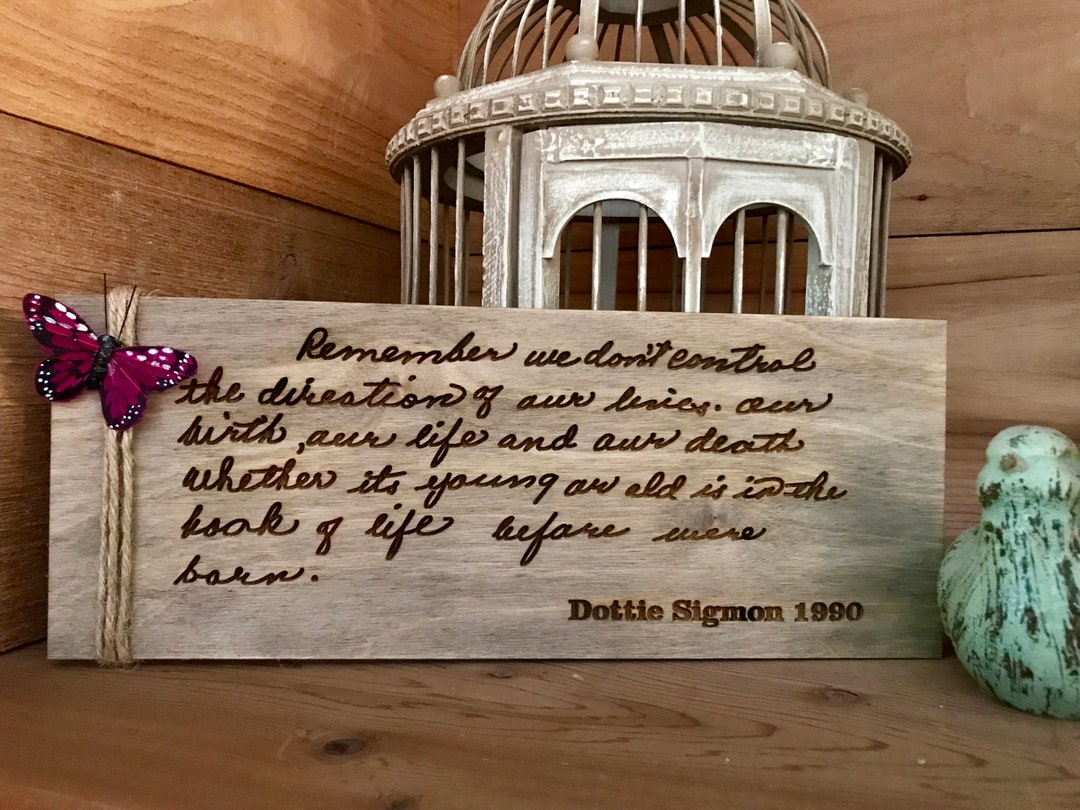 Handwritten Heirloom/custom Engraved Sign/keepsake Handwritten Sign ...
