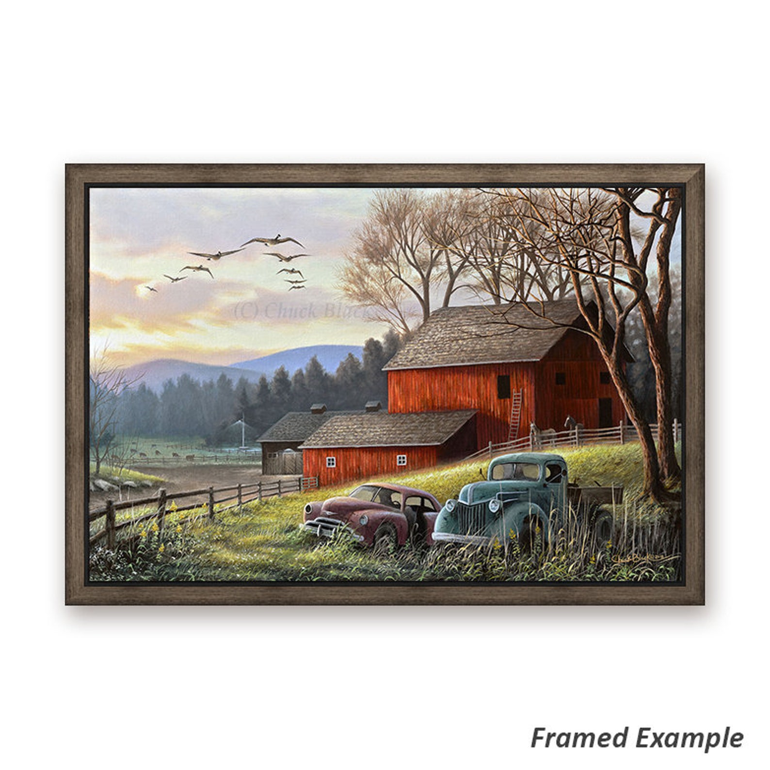 Countryside Farm Canvas Art Print - "countryside Dream" Painting by ...