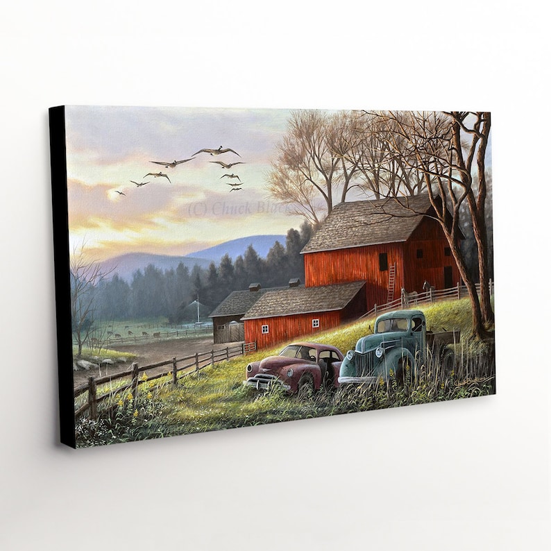 Countryside Farm Canvas Art Print - "countryside Dream" Painting by ...