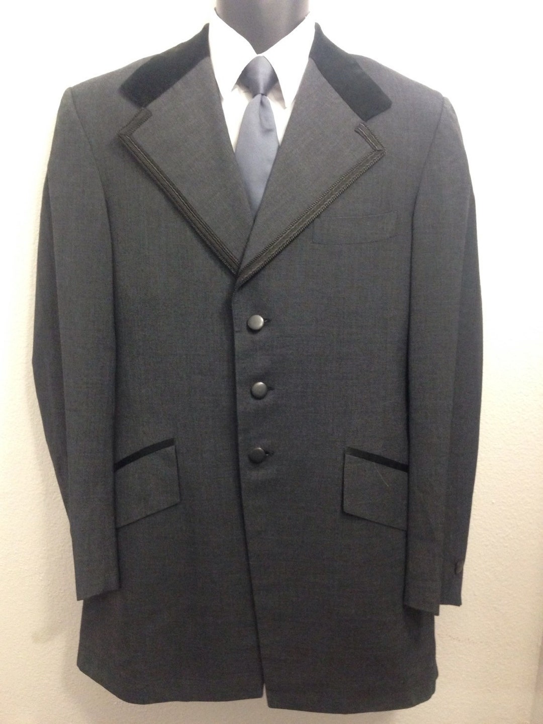 Victorian / Steampunk Style Mens Wool Tuxedo Coat Sizes 35R - 41R - Etsy