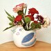 Sassy Bird Flower Vase, Hand Sculpted Ceramic Bird Sculpture, Cute ...
