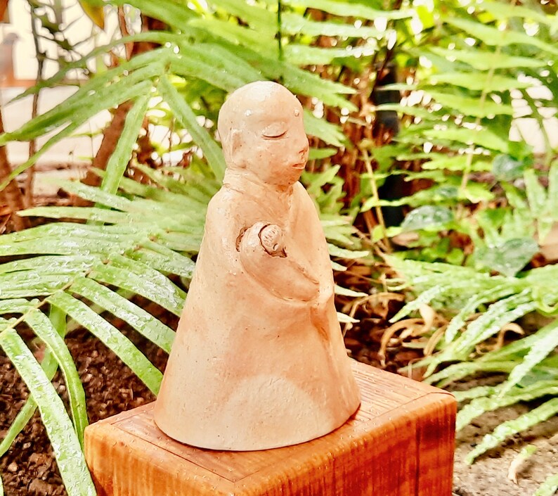 Jizo W/baby Japanese Buddhist Deity Ceramic Statue Patron - Etsy