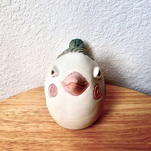 Sassy Bird Flower Vase, Cute Animal Bird Home Decor, Sculpted Ceramic ...