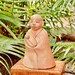 Jizo W/baby, Japanese Buddhist Deity, Ceramic Statue, Patron of Unborn ...