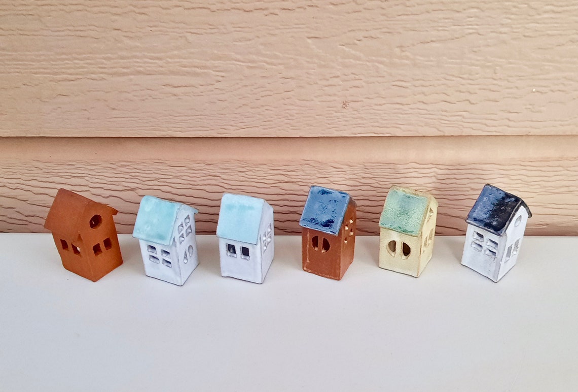 Cute Tiny Ceramic House for House Warming Gift Little House | Etsy