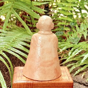 Jizo W/baby, Japanese Buddhist Deity, Ceramic Statue, Patron of Unborn ...
