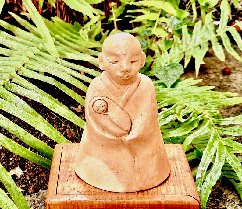 Jizo W/baby Japanese Buddhist Deity Ceramic Statue Patron - Etsy