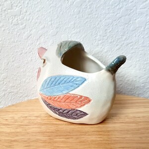 Sassy Bird Flower Vase, Cute Animal Bird Home Decor, Sculpted Ceramic ...
