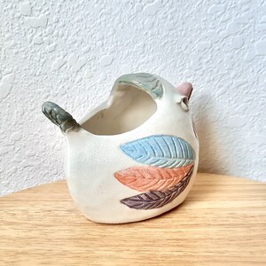 Sassy Bird Flower Vase, Cute Animal Bird Home Decor, Sculpted Ceramic ...