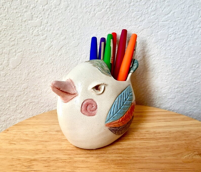 Sassy Bird Flower Vase Cute Animal Bird Home Decor Sculpted - Etsy