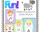 Items similar to Frozen Fun Beginning Sound Puzzle on Etsy