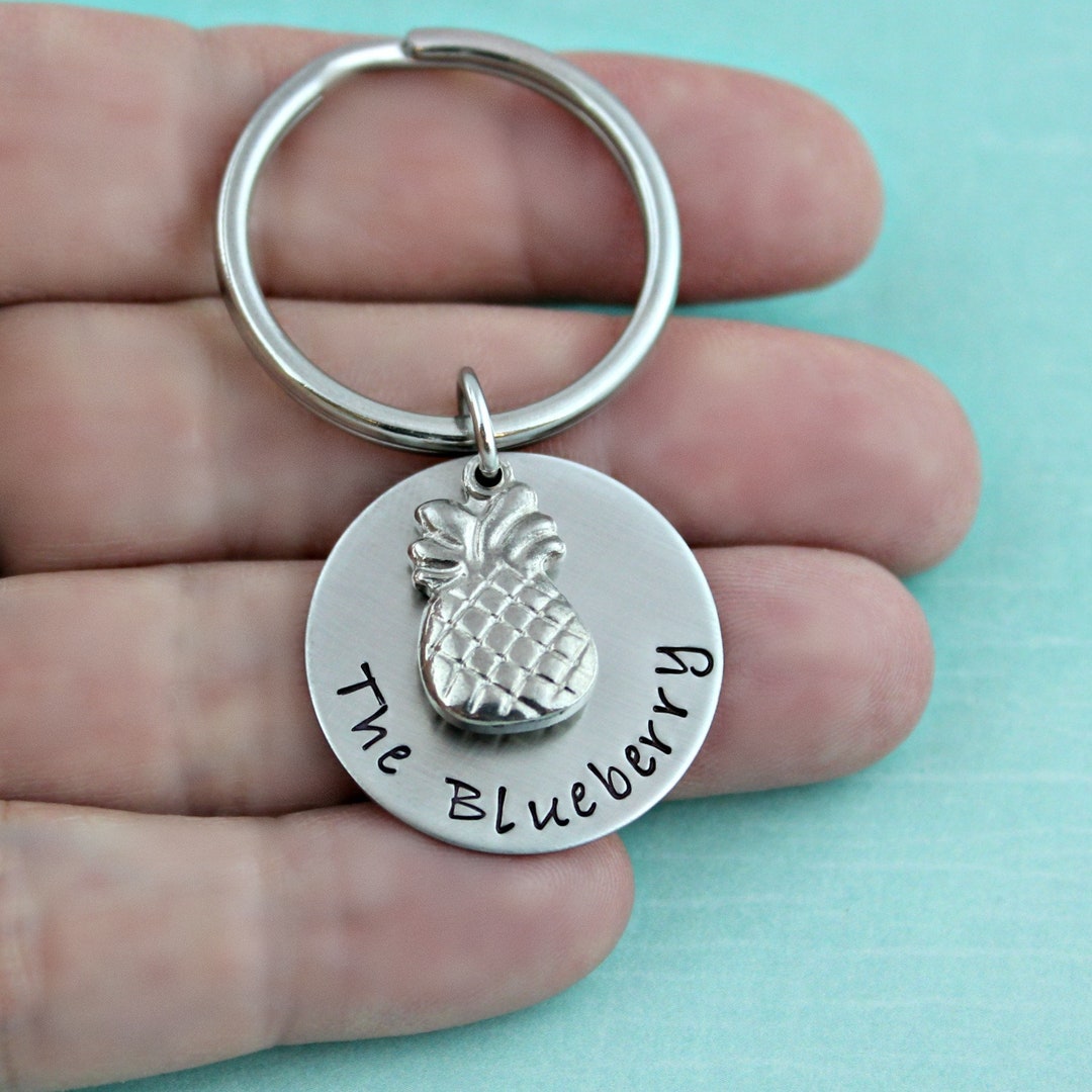 PSYCH • THE BLUEBERRY • Pineapple • Hand Stamped • Stainless Steel ...