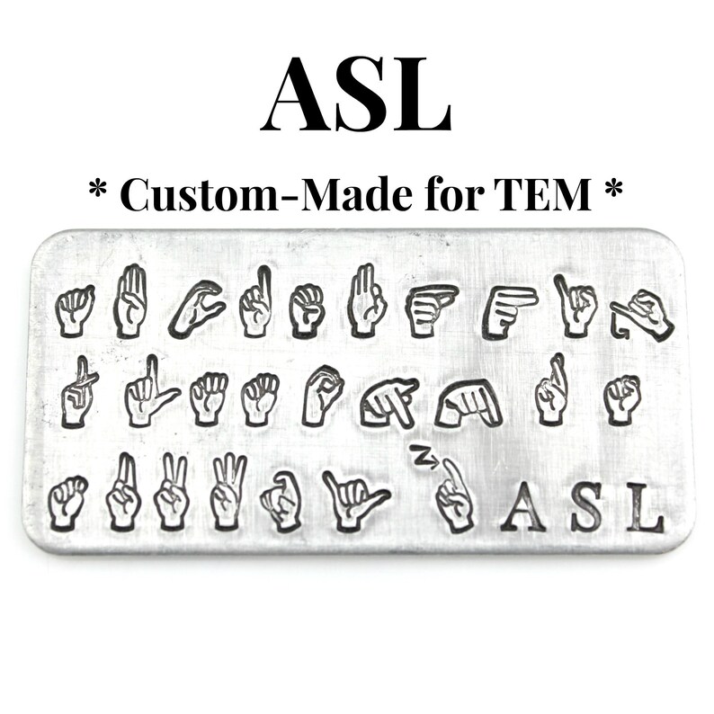 SIGN LANGUAGE INITIAL Necklace in Sterling Silver - Asl - Etsy