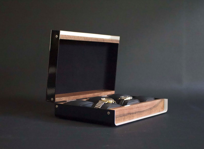 Watches Box, Custom Wood Box, Walnut Watch Case, Personalized Gift for ...