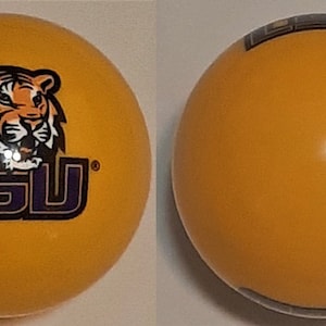 NCAA SEC LSU Tigers Billiard Pool Ball Shift Knob Threaded Custom ...