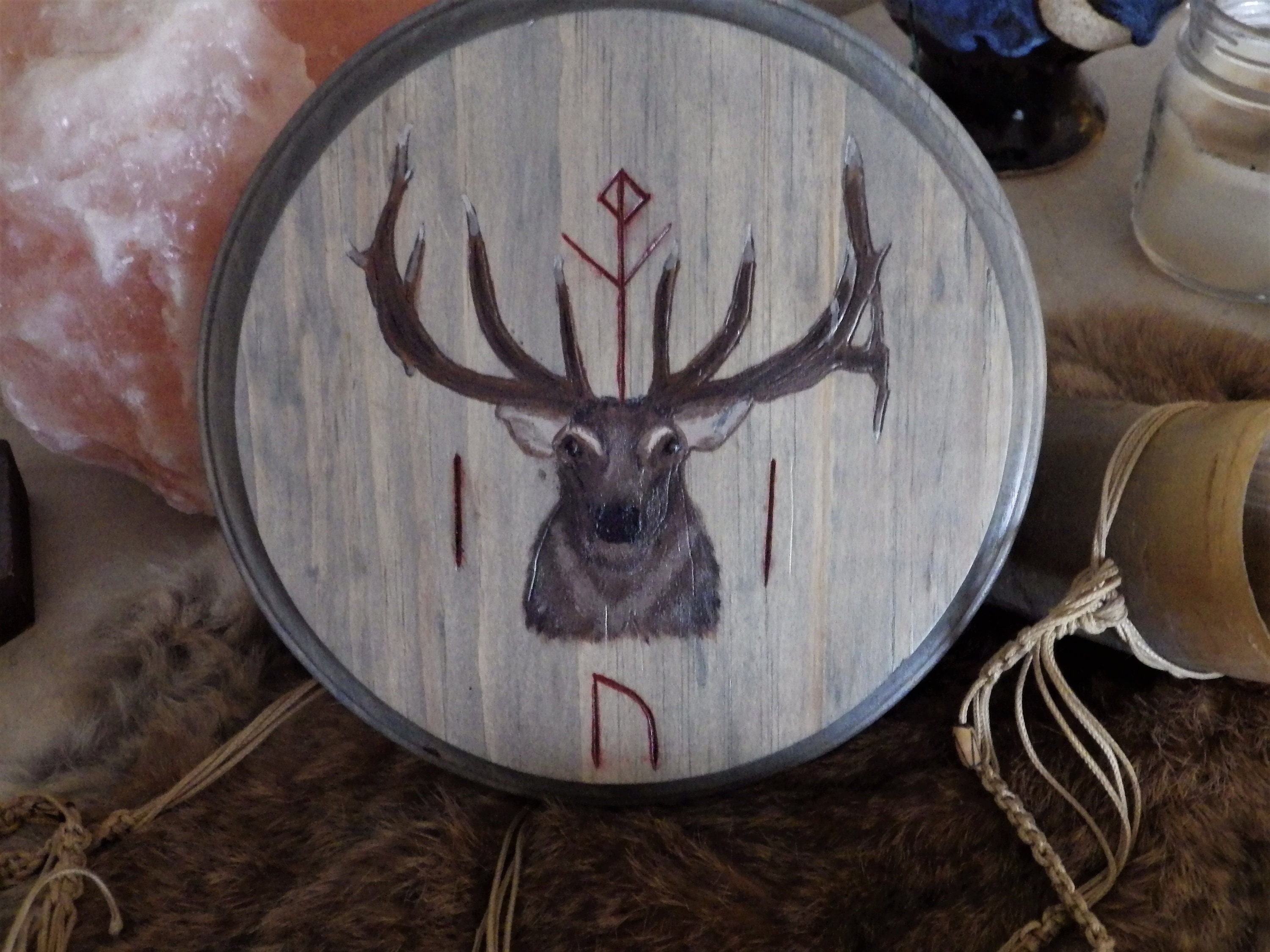 Elk Taufr Rune Altar Art Norse Altar - Etsy Ireland