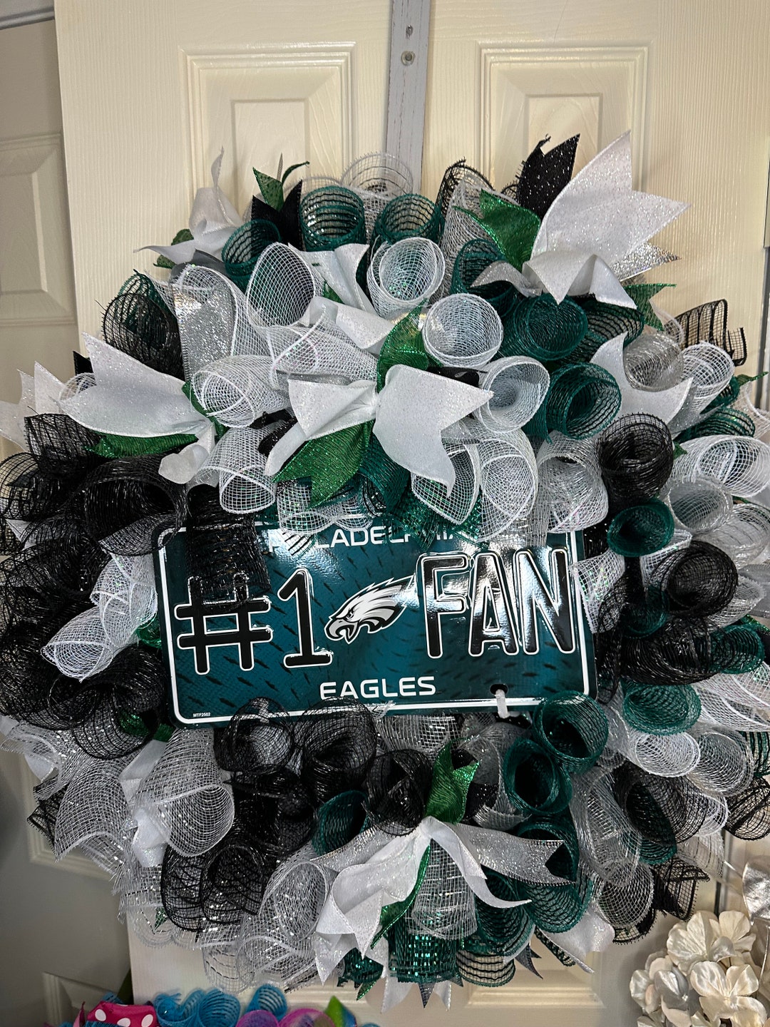 Philadelphia Eagles Inspired Wreath Eagles Inspired Wreath Welcome ...